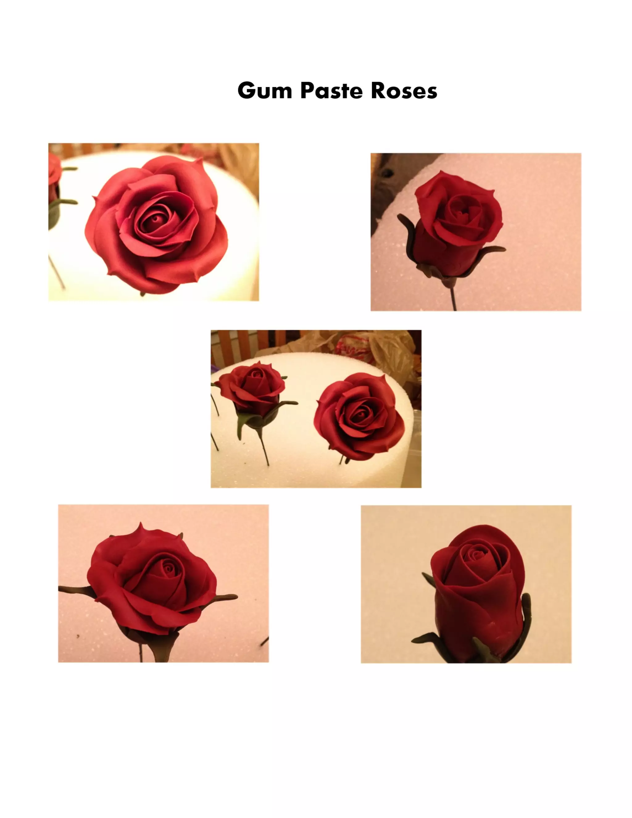 Gum Paste Roses | PDF