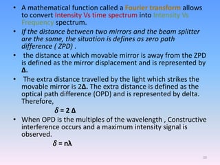 FOURIER TRANSFORM - INFRARED SPECTROSCOPY | PPTX