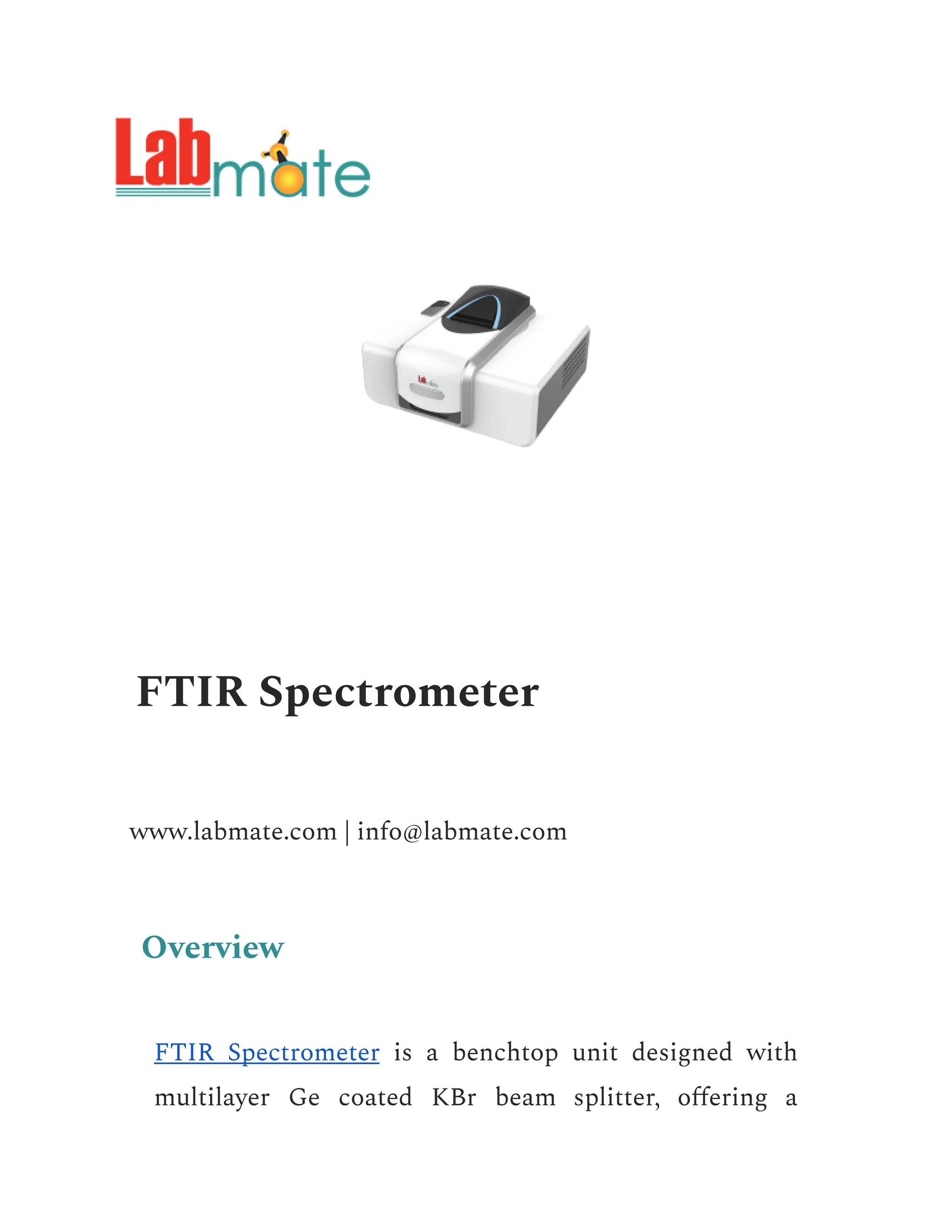 FTIR Spectrometer | PDF