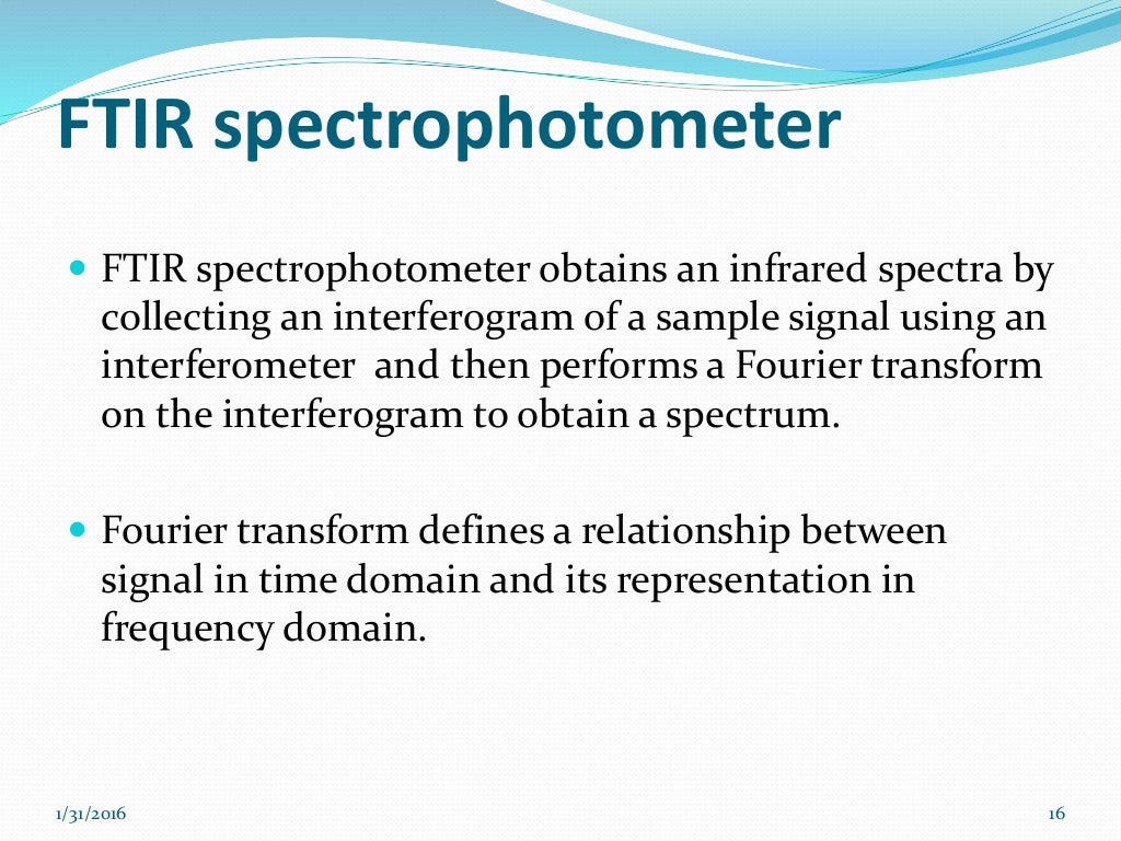 Ftir Spectrophotometer