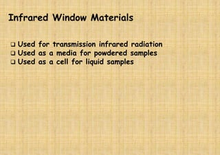 Ftir theory and applications | PPTX