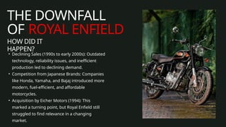 about royal enfield presentation for class | PPTX