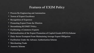 EXIM POLICY OF INDIA ( Export -Import) Presentation.pptx
