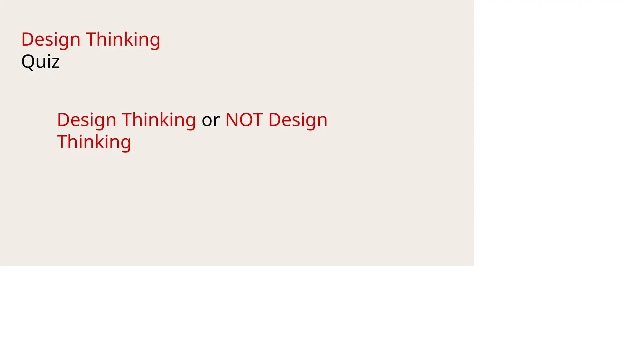 design thinking basics presentation to get you started | PPTX