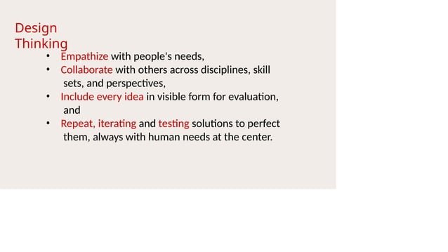 design thinking basics presentation to get you started | PPT