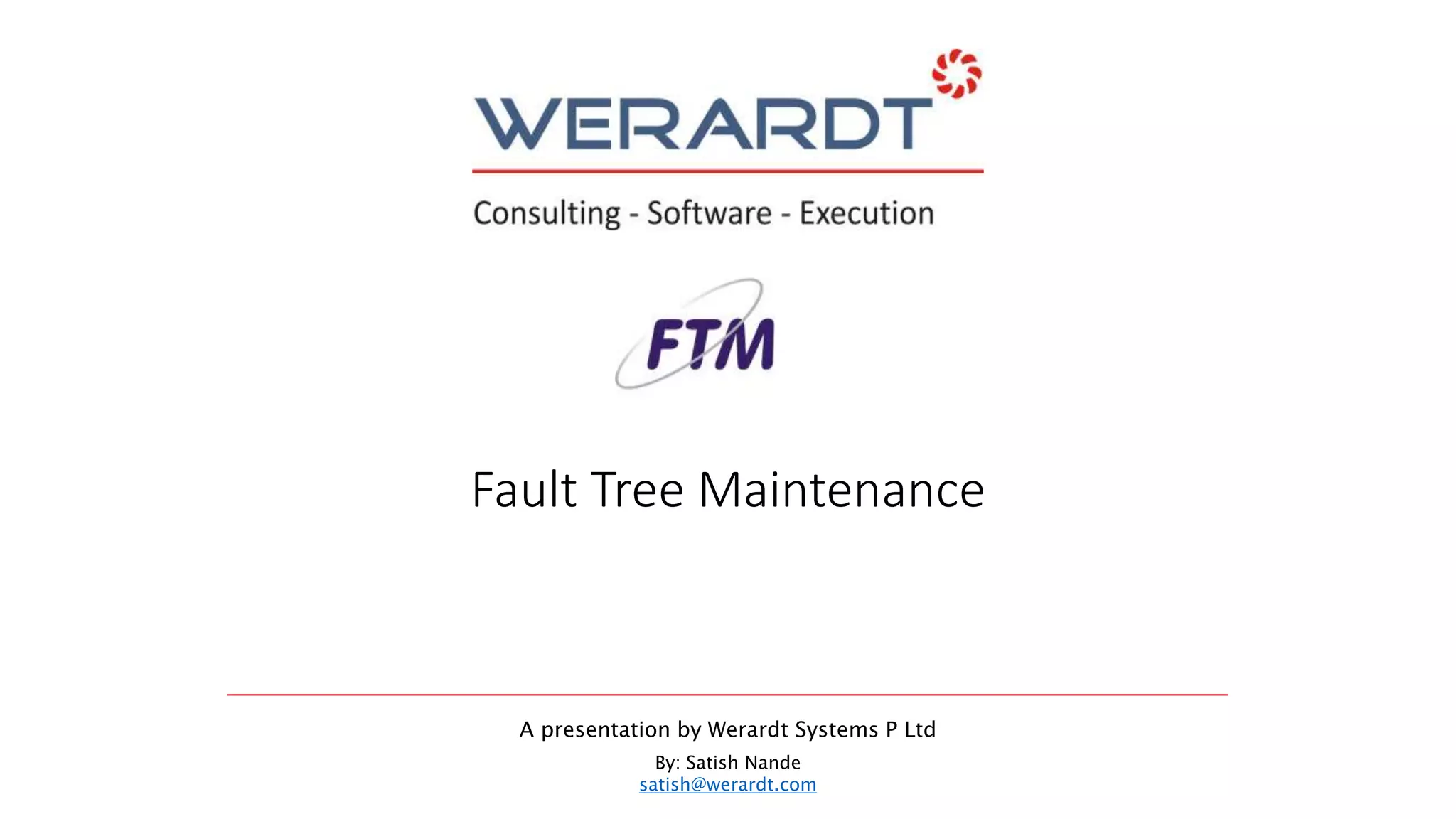 Fault Tree Maintenance | PPSX