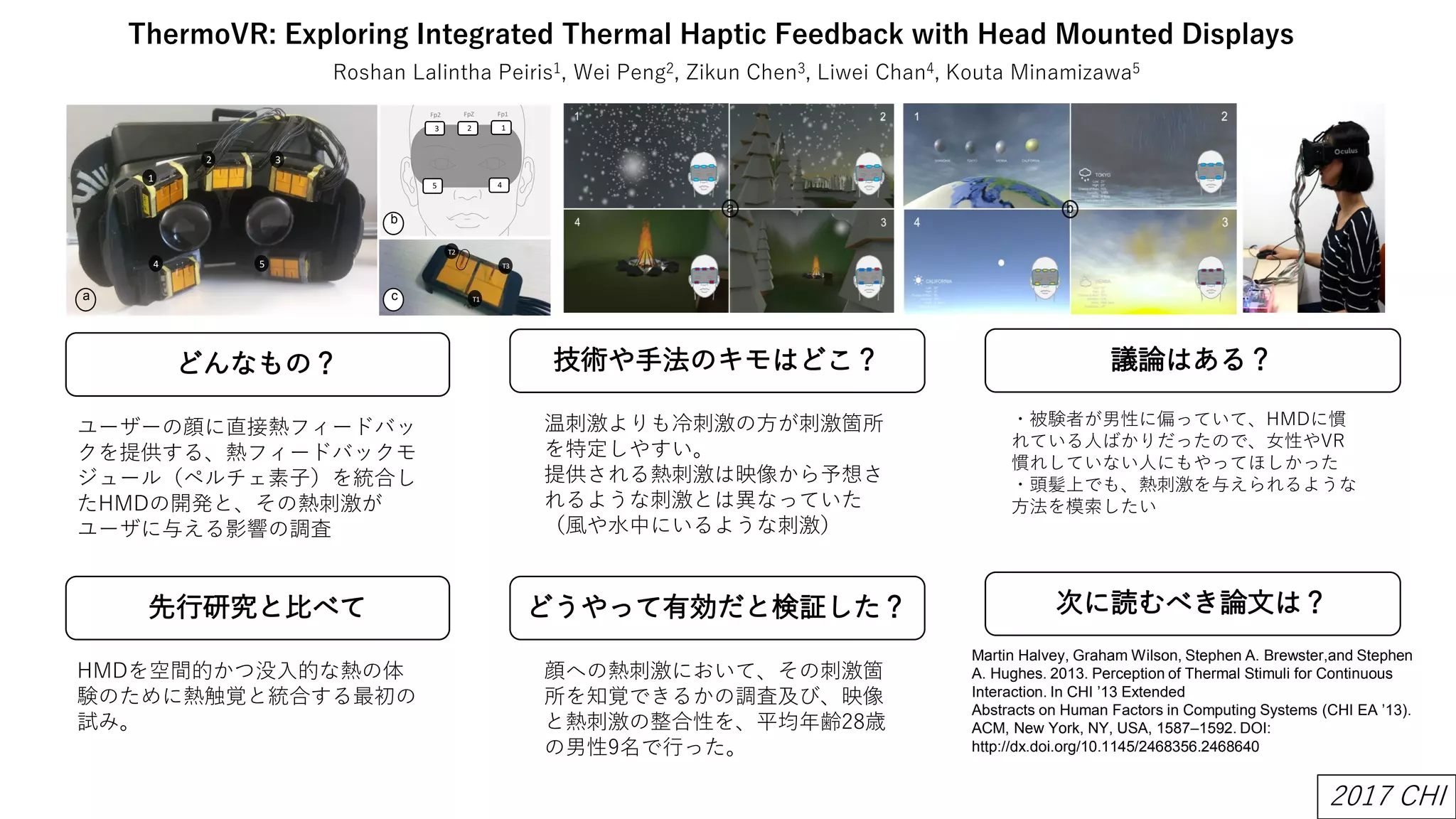 ThermoVR Exploring Integrated Thermal Haptic Feedback with Head Mounted ...