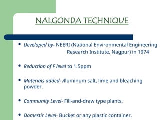 Fluride Toxicity & Defluoridation in detaile | PPT