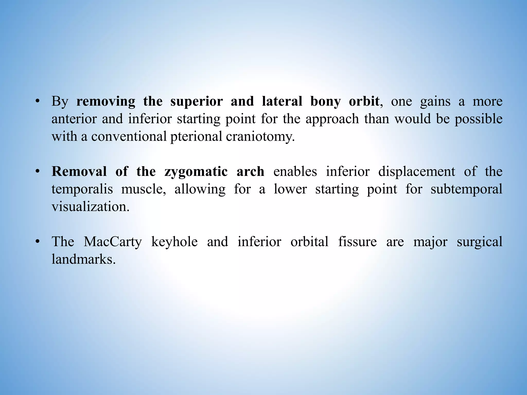 Frontotemporal FTOZ craniotomy | PPTX