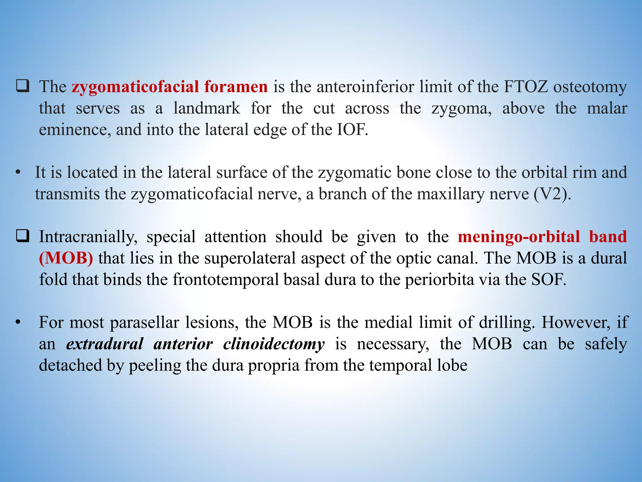 Frontotemporal FTOZ craniotomy | PPTX