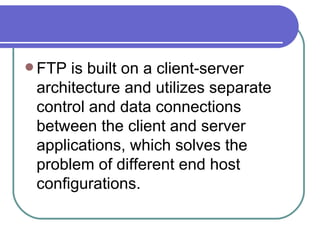 Ftp | PPT | Computer Networking | Computing