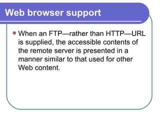 Ftp | PPT | Computer Networking | Computing