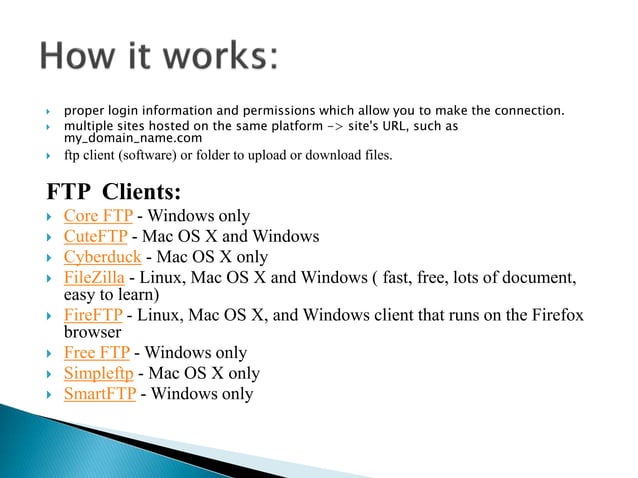FTP | PPTX | Internet | Computing