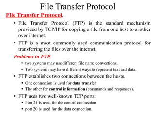 File Transfer Protocol | PPT