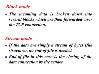 FILE TRANSFER PROTOCOL (FTP) | PPT