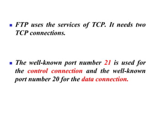 FILE TRANSFER PROTOCOL (FTP) | PPT