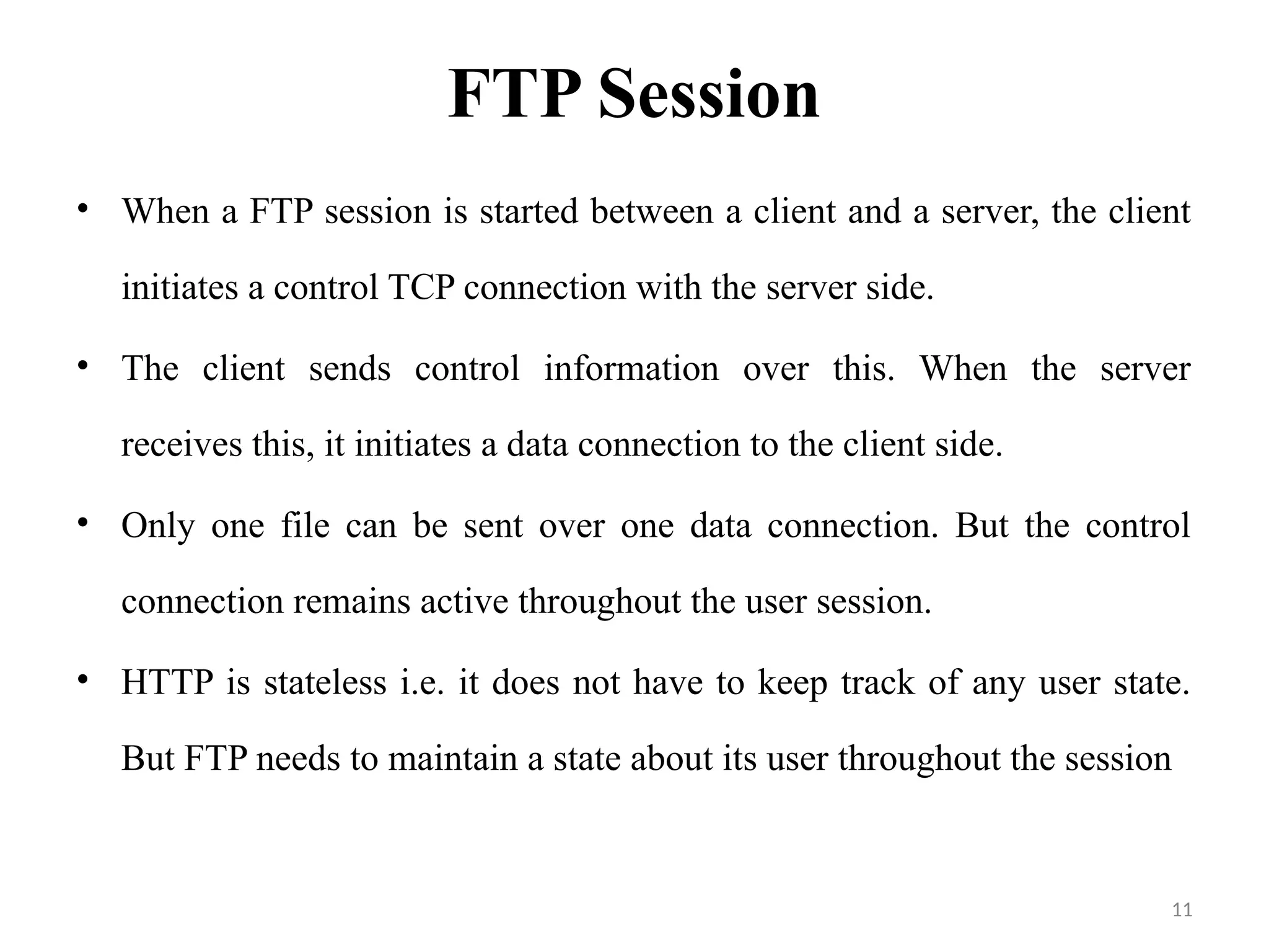 Introduction to File Transfer Protocol with commands in FTP | PPTX