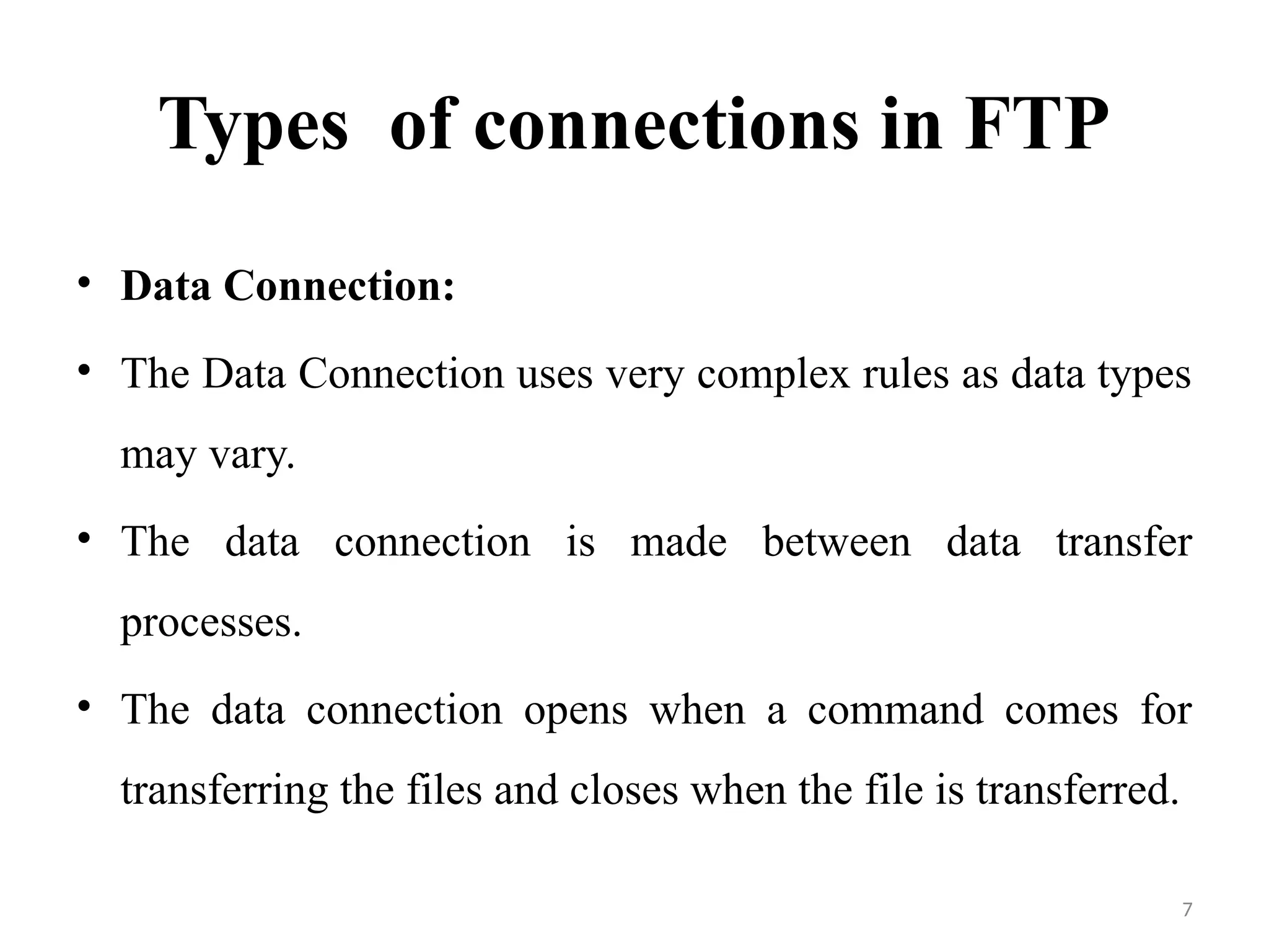 Introduction to File Transfer Protocol with commands in FTP | PPTX