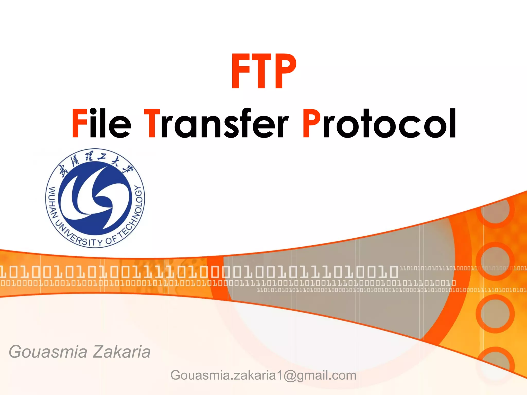 Ftp File Transfer Protocol Ppt Computer Networking Computing