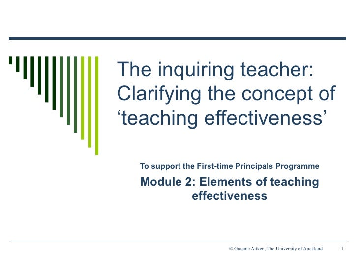 The inquiring teacher: Clarifying the concept of ‘teaching effectiven…