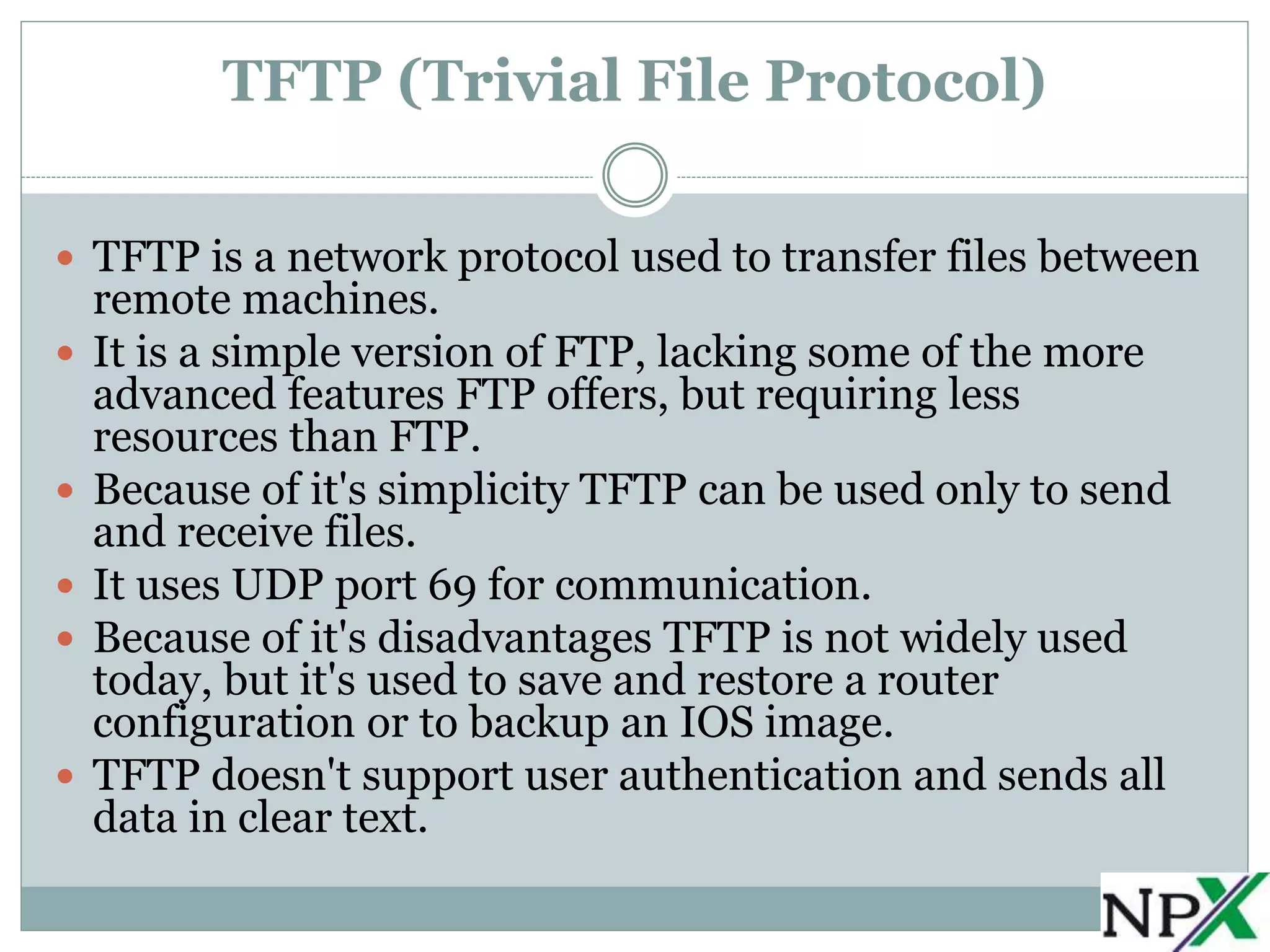 FTP & TFTP | PPTX
