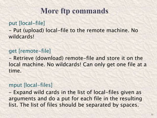File Transfer Protocol | PPTX | Computer Networking | Computing