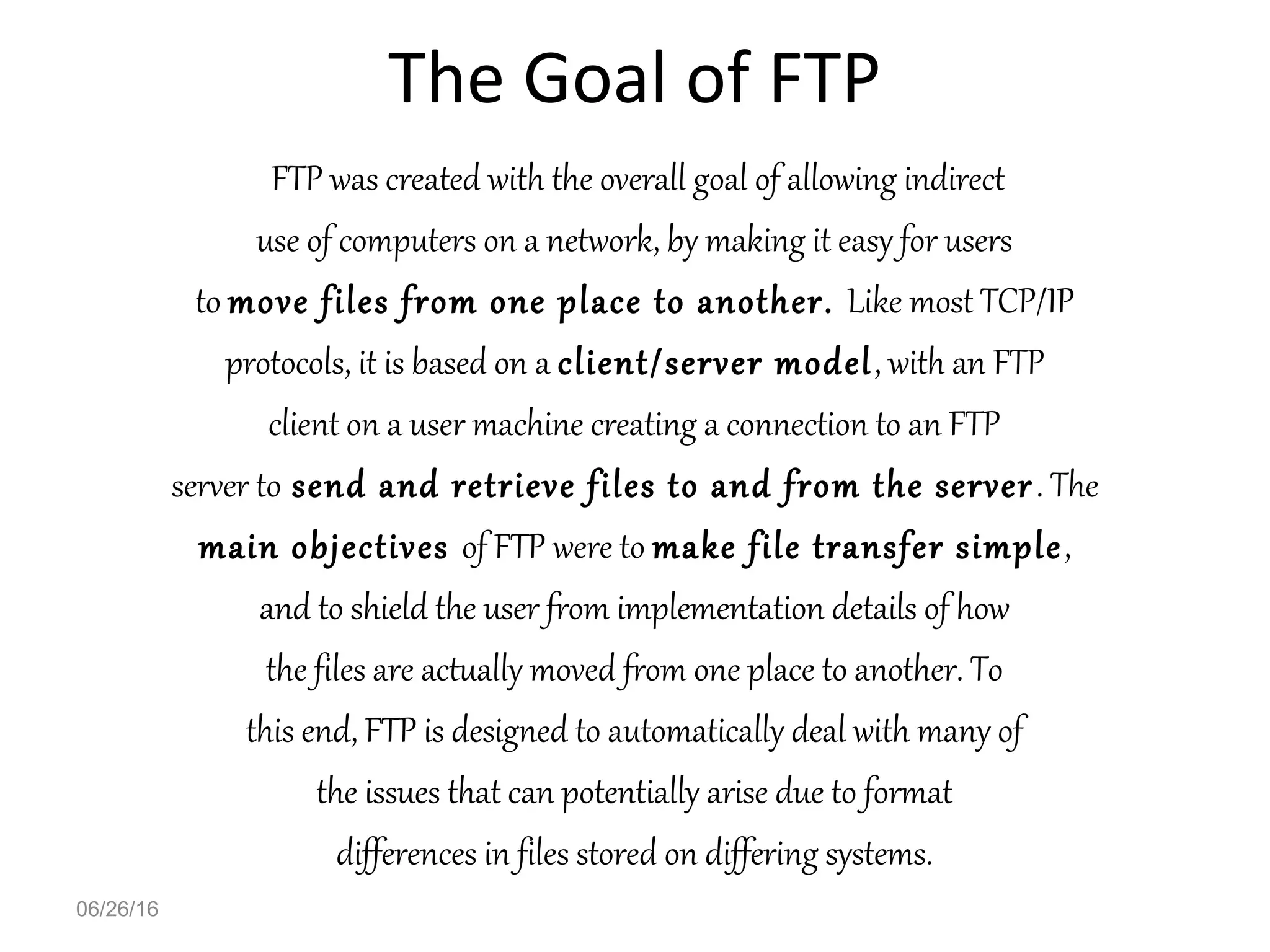 File Transfer protocols | PPT