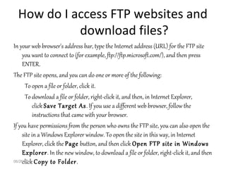 File Transfer protocols | PPT