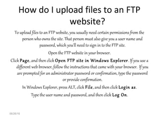 File Transfer protocols | PPT