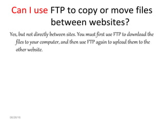 File Transfer protocols | PPT