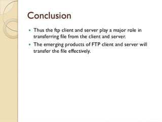 File Transfer protocols | PPT