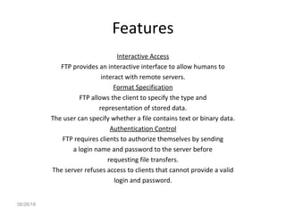 File Transfer protocols | PPT