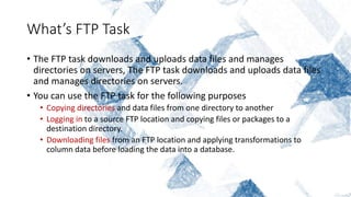 SSIS : Ftp and script task | PPT