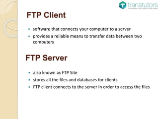 FTP Client and Server | Computer Science | PPTX