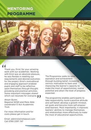 Schools Mentoring Brochure 2018 | PDF