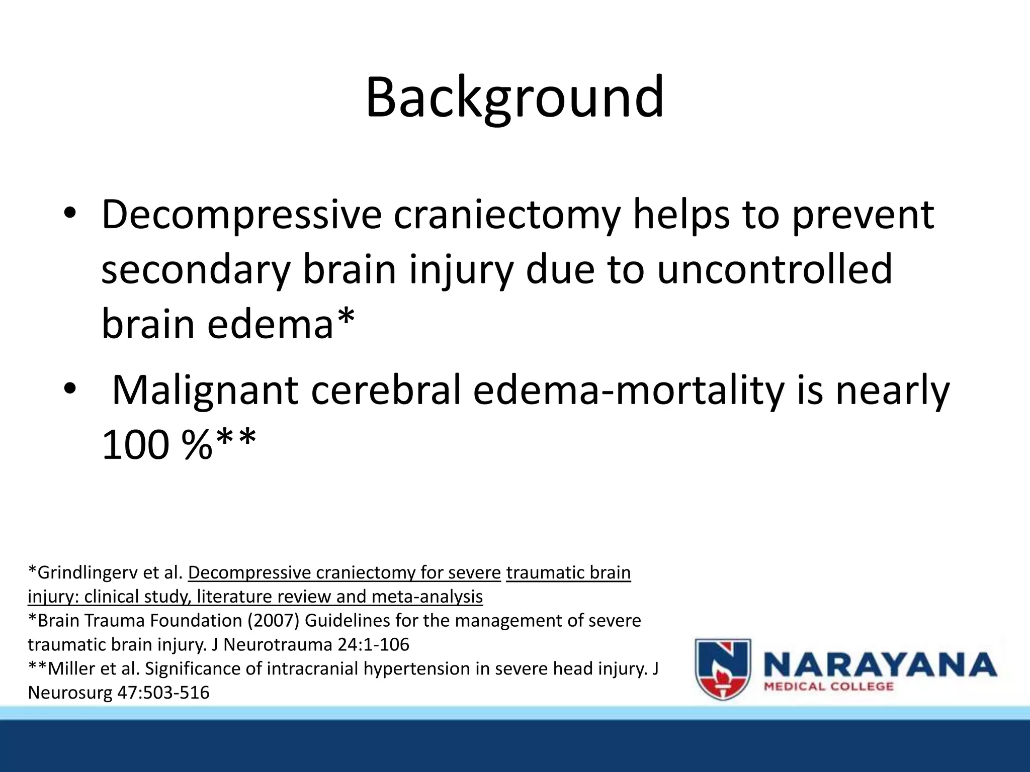 FTP Decompressive Craniotomy: How I do it? | PPTX