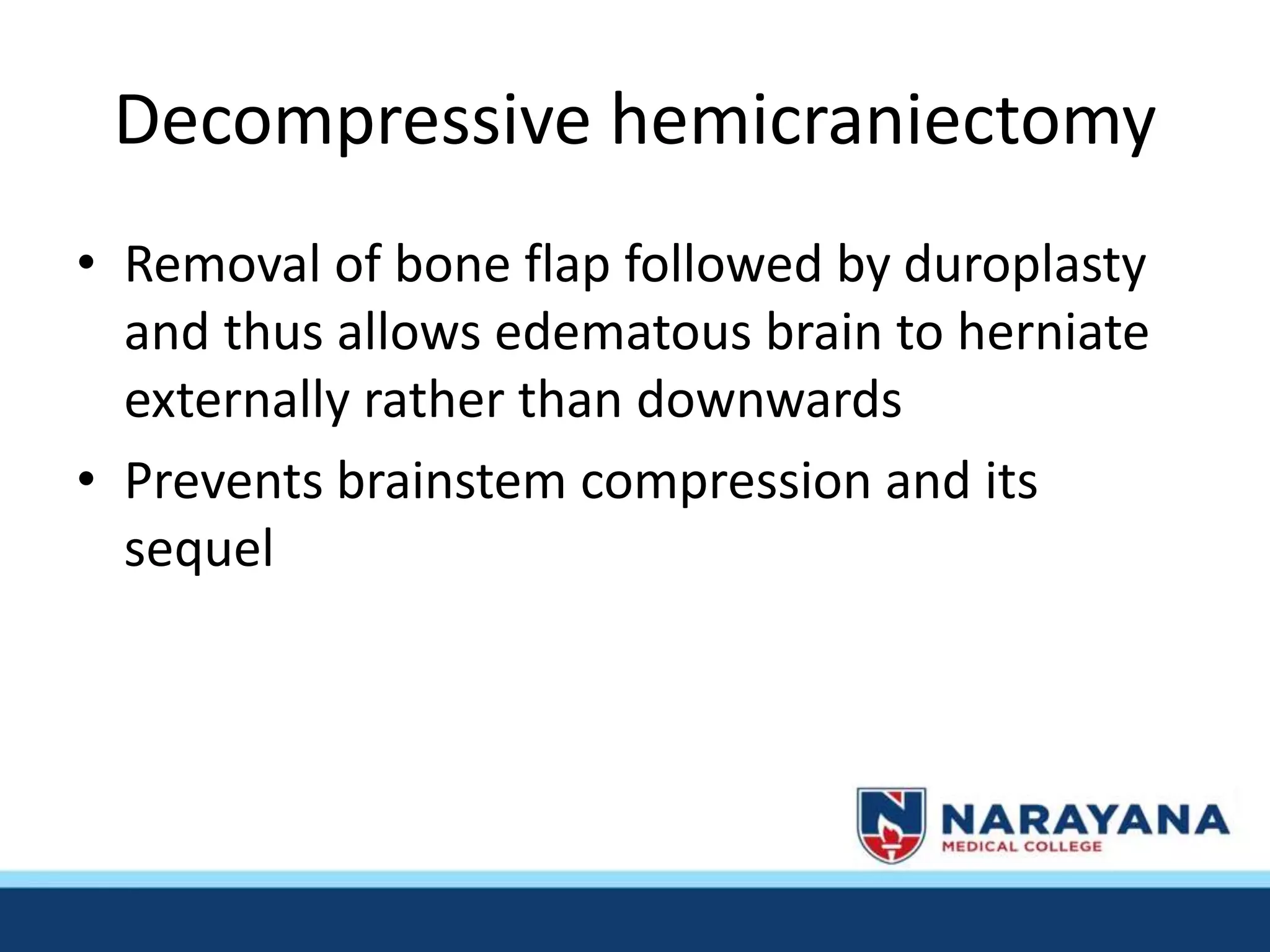 FTP Decompressive Craniotomy: How I do it? | PPTX