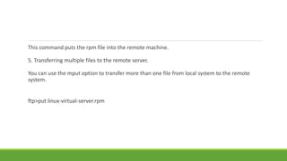 Ftp (file transfer protocol) | PPT
