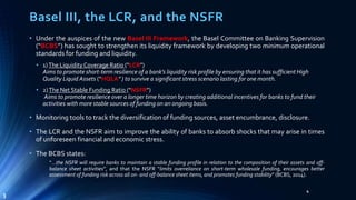 Basel III NSFR Liquidity Framework: Theoretical Implementation ...