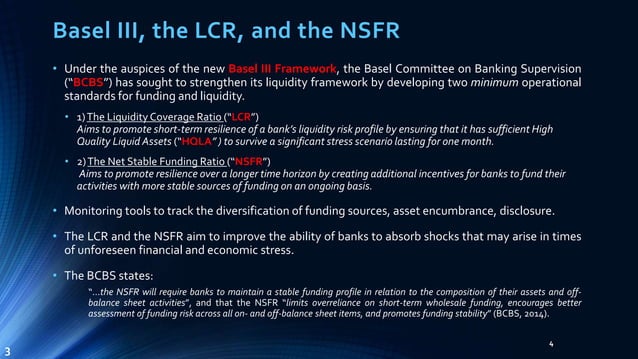 Basel III NSFR Liquidity Framework: Theoretical Implementation ...
