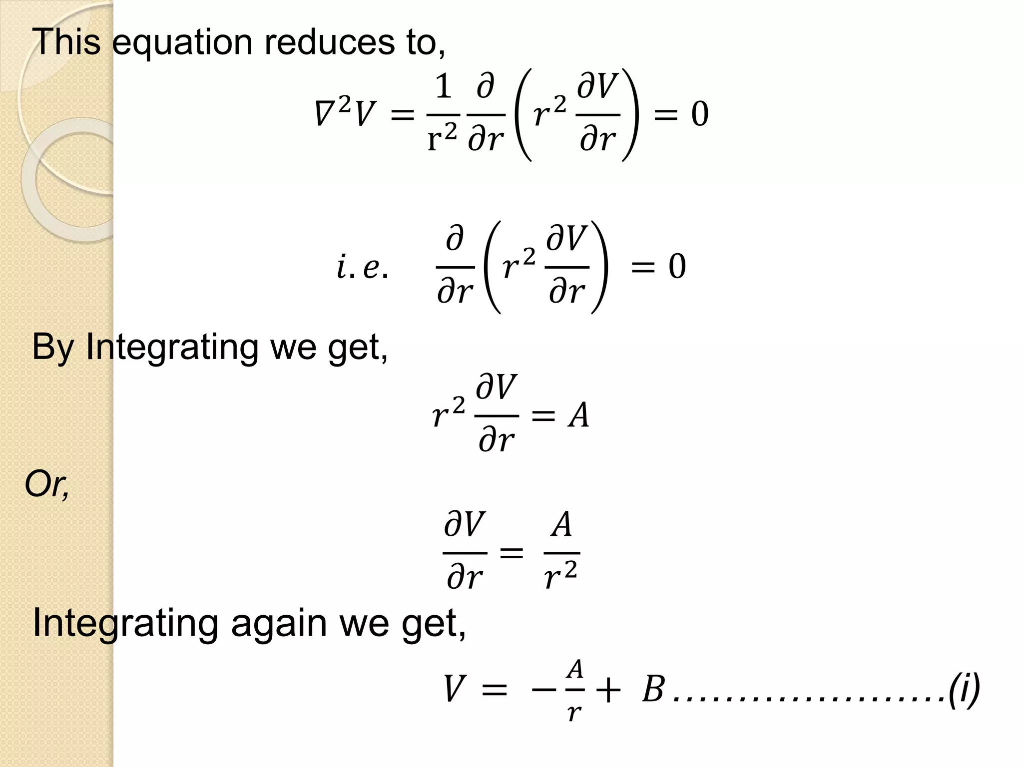 Poisson’s and Laplace’s Equation | PPTX