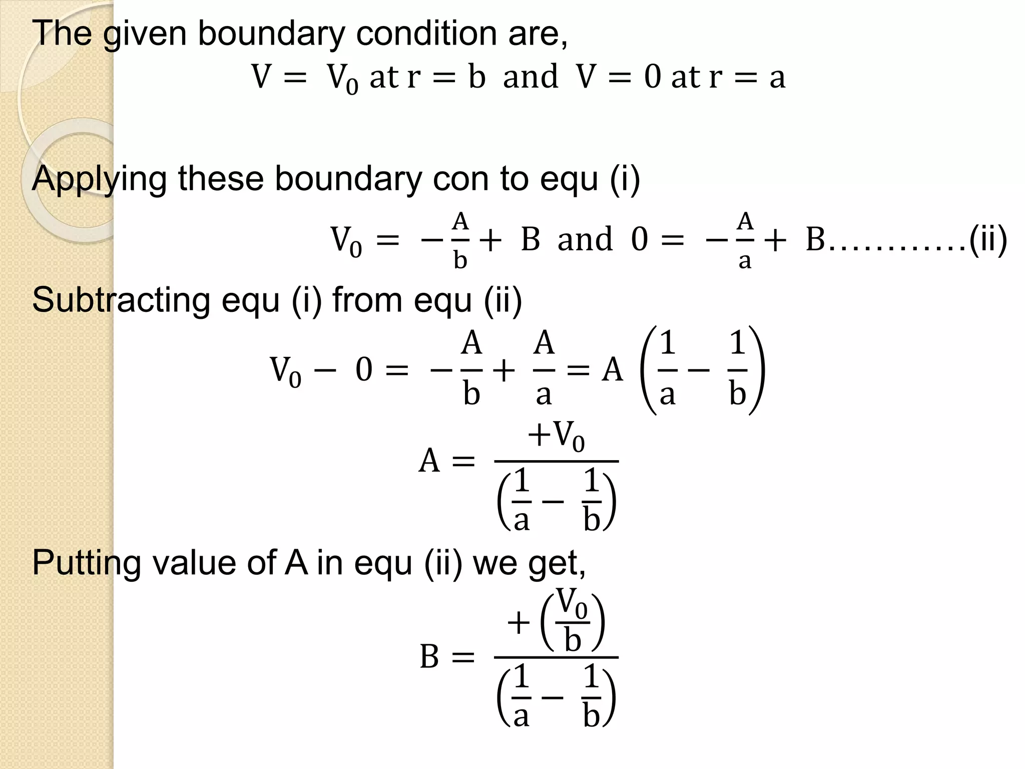 Poisson’s and Laplace’s Equation | PPTX