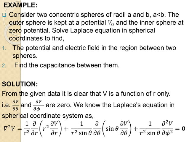 Poisson’s and Laplace’s Equation | PPTX | Physics | Science