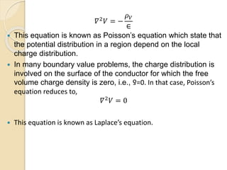 Poisson’s and Laplace’s Equation | PPTX