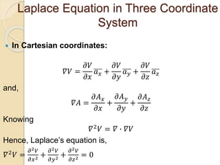 Poisson’s and Laplace’s Equation | PPTX