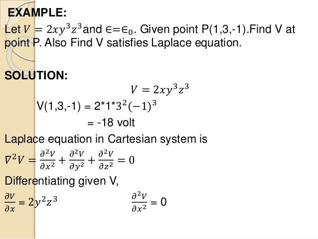 Poisson’s and Laplace’s Equation
