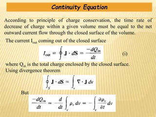 continuity equation and relaxation time | PPTX