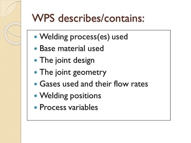 Wps Pqr Wpq And Asme Section Ix Overview – BNBI