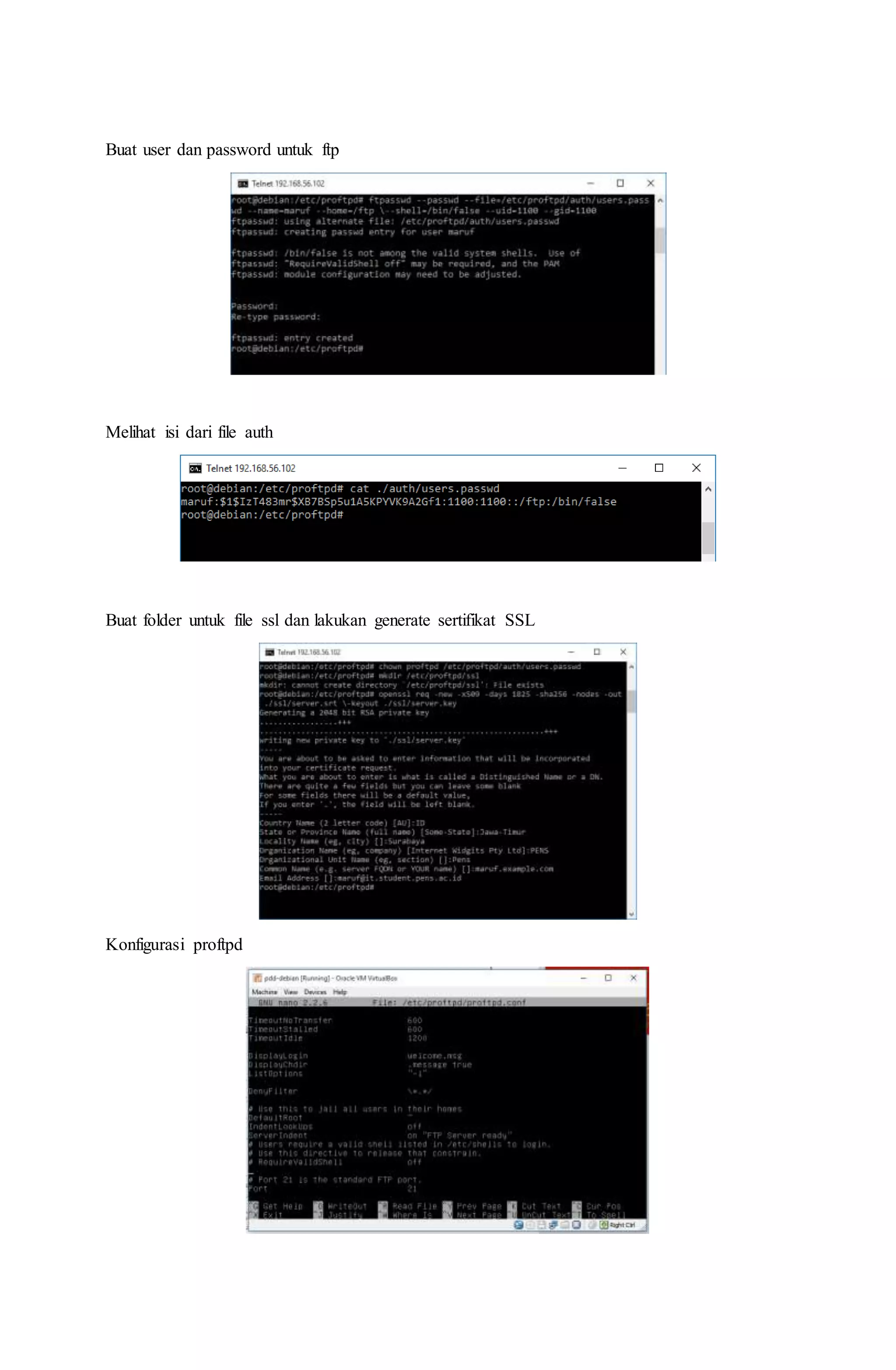 Konfigurasi FTP dan SFTP | PDF