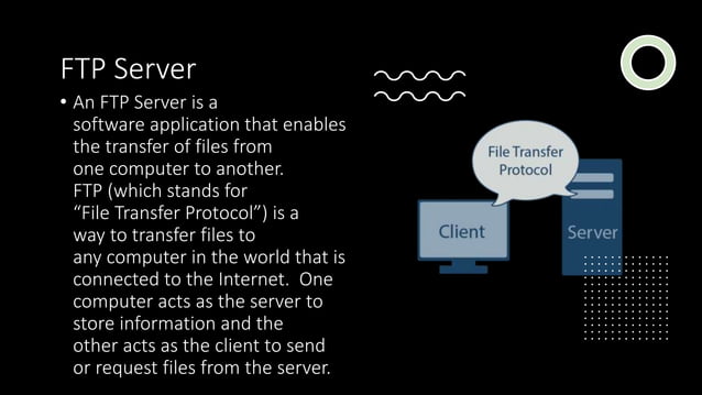 FTP Server.pptx | Operating Systems | Computer Software and Applications